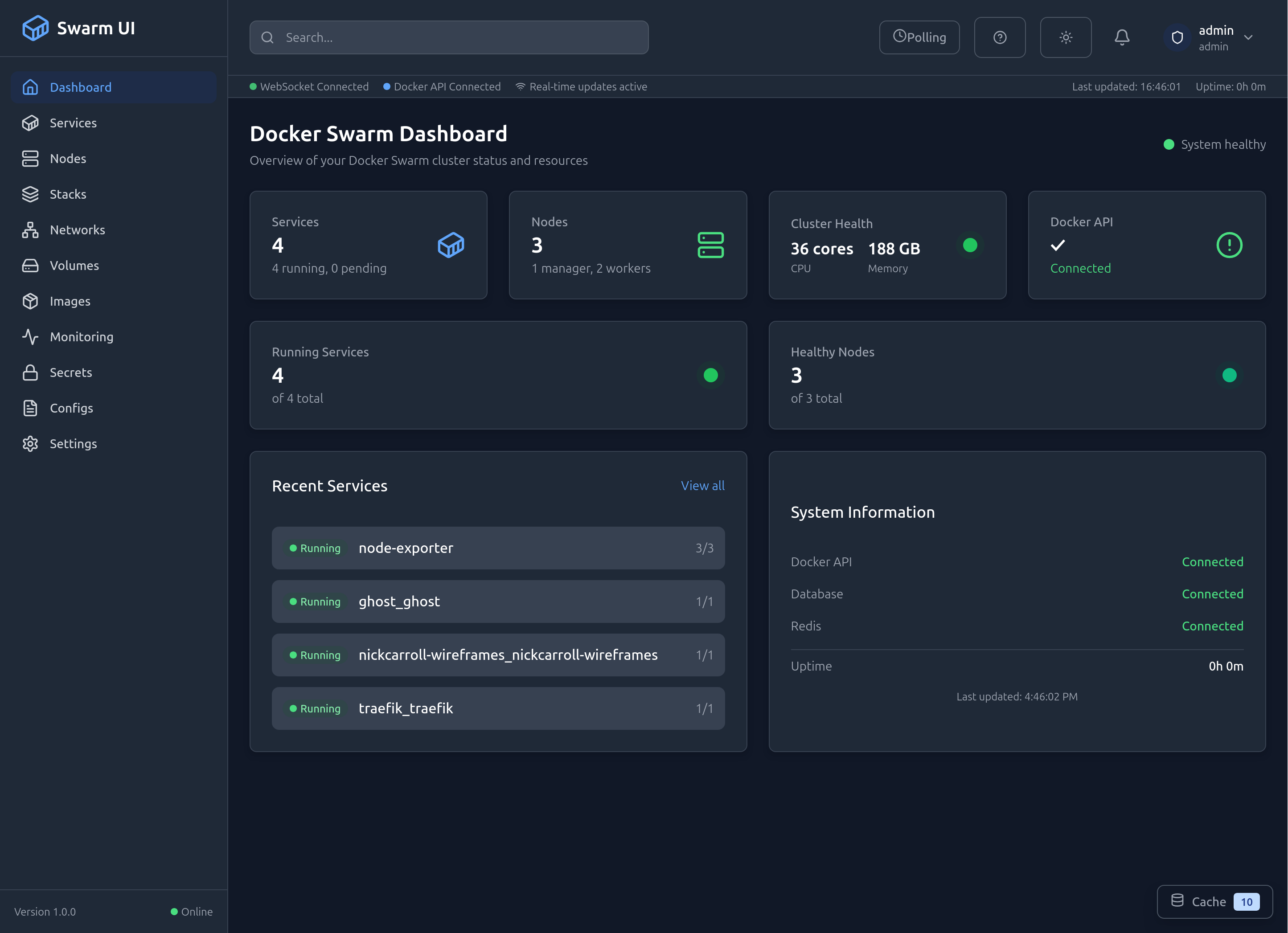 My Own Little Docker Swarm UI